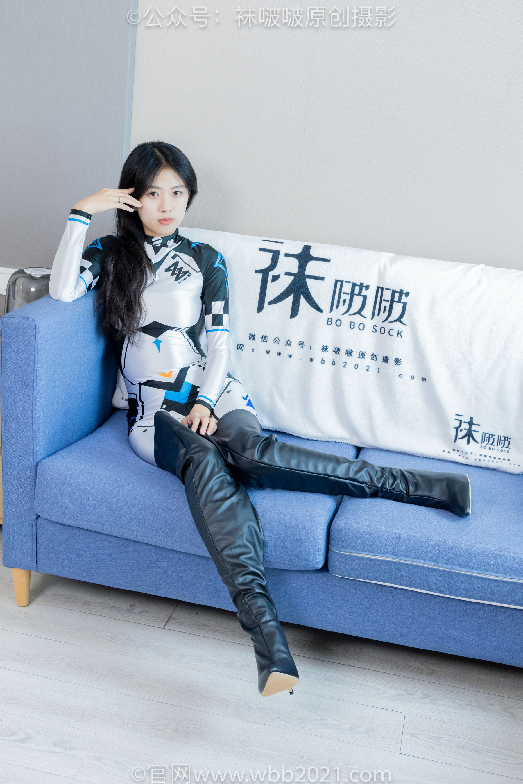 BoBoSocks袜啵啵 No.434 奶油 -cos服、两双靴子、薄肉丝、薄黑丝 – COSER在线