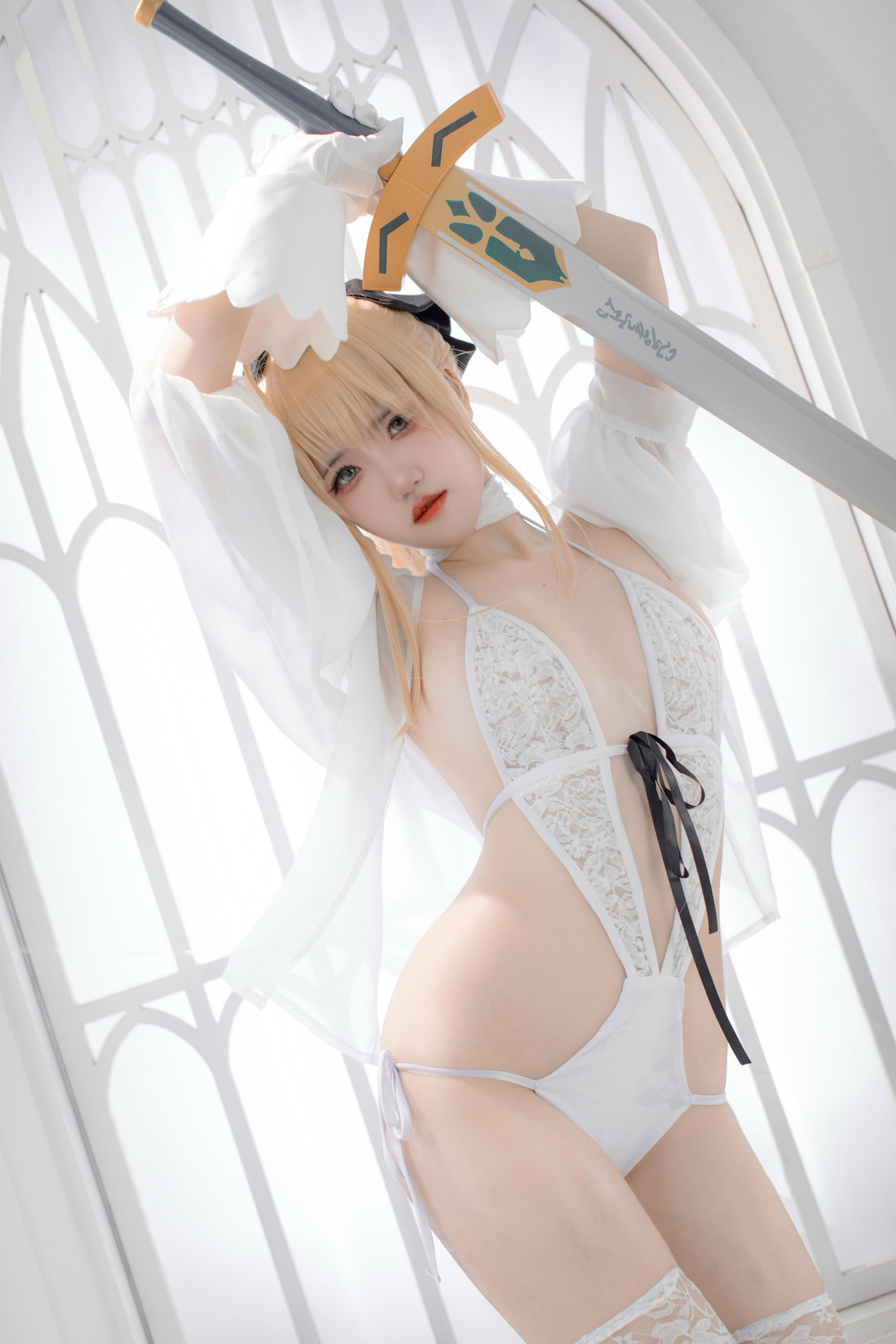 鬼马少女阿薰kaOri - FGO 白Saber – COSER在线
